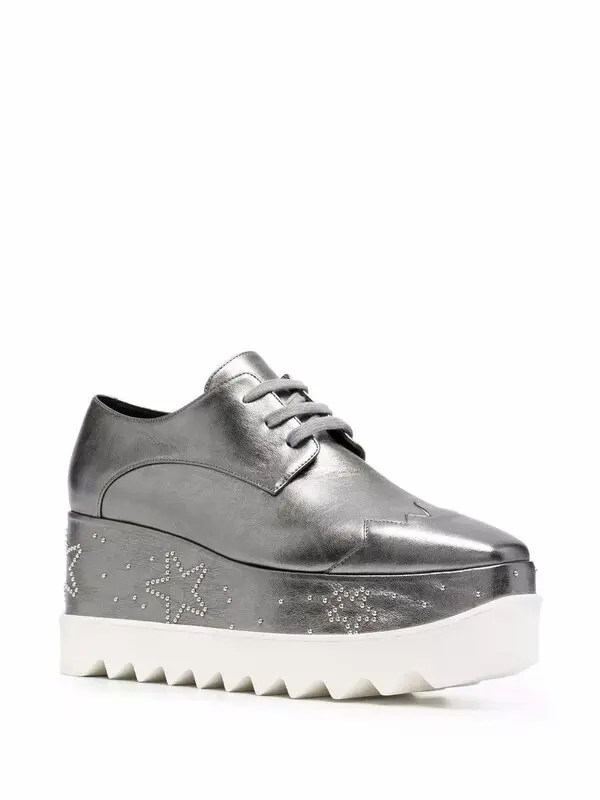 Stella McCartney Elyse Glitter Platform Shoes