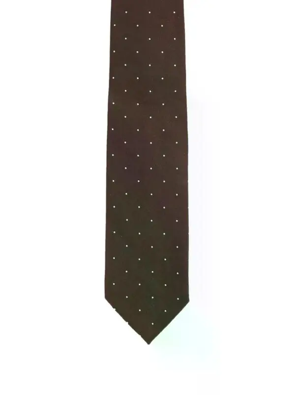 TOM FORD Polka-dot Neck Tie - Brown
