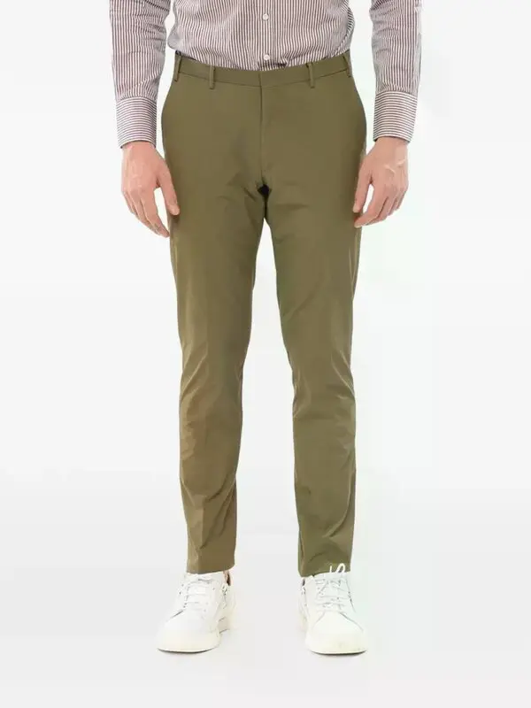 Corneliani Stretch-design Belt-loops Trousers - Green