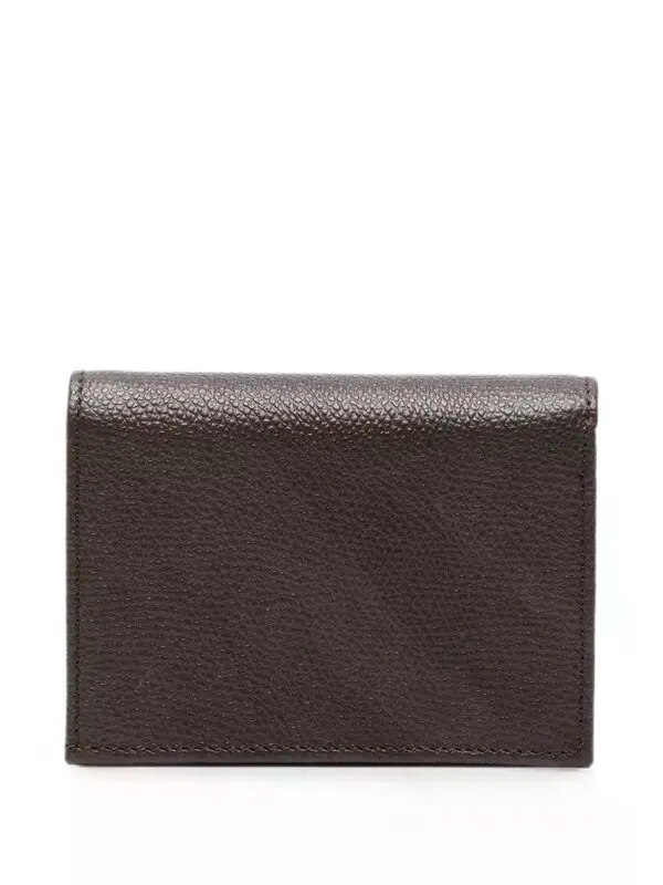 Valentino Garavani Vlogo Signature Grained Leather Wallet - Brown