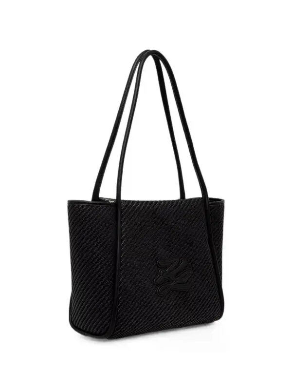 Karl Lagerfeld Woven Logo-patch Tote Bag