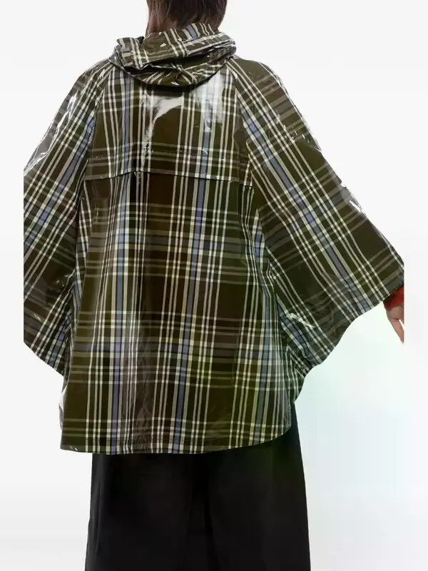 Woolrich Hawthorn Check-pattern Cape