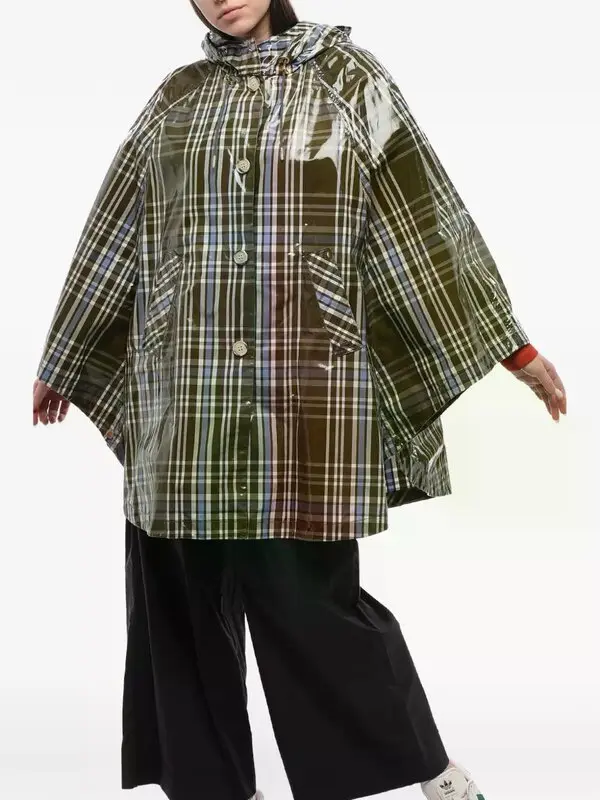 Woolrich Hawthorn Check-pattern Cape - Green