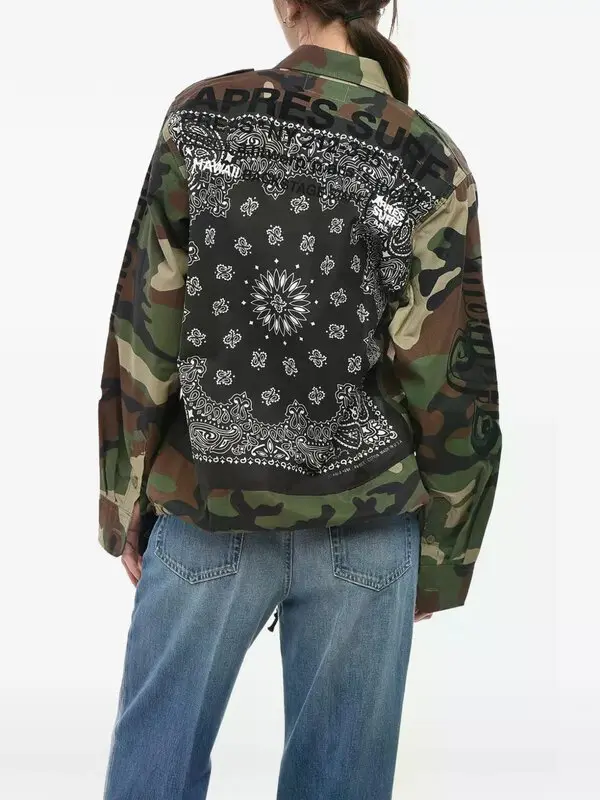 APRES SURF Savana Camouflage-print Overshirt - Green