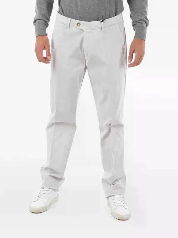 Corneliani Stretch-cotton Chino Trousers - Grey