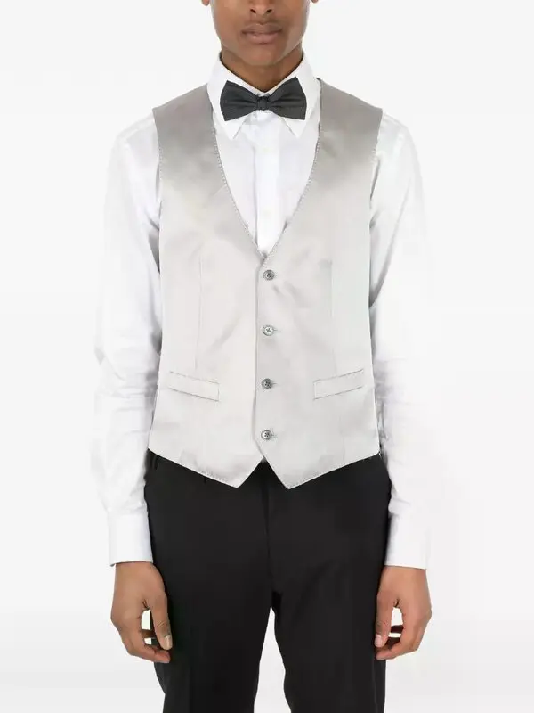 Corneliani Silk Martingale Waistcoat