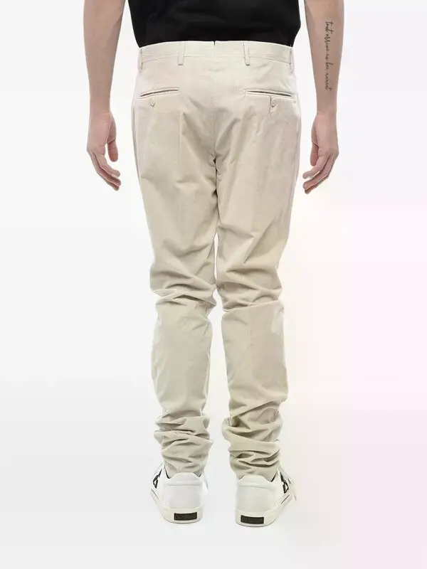 Corneliani Ribbed Velour Trousers - Neutrals