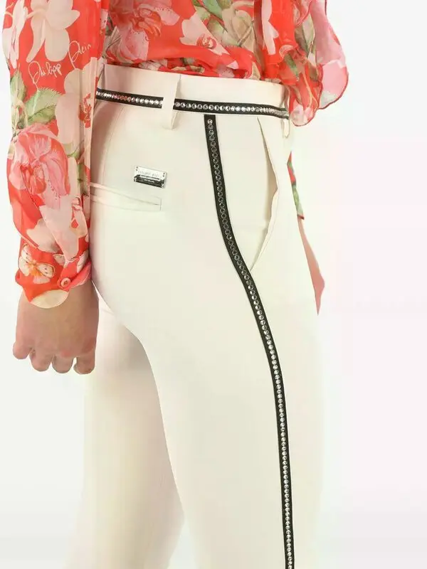 Philipp Plein Embellished Side Stripe Trousers