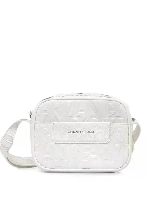 Armani Exchange Embossed Logo Mini Bag - White
