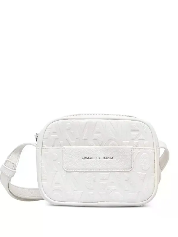 Armani Exchange Embossed Logo Mini Bag - White