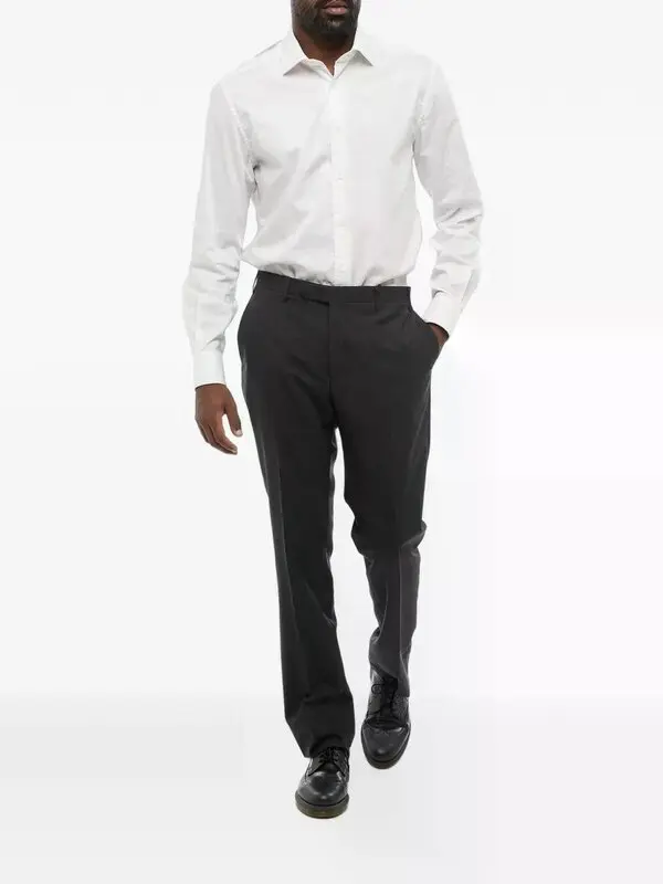 Corneliani Flat-front Wool Trousers