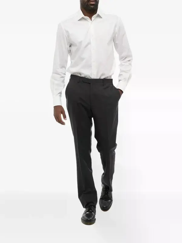 Corneliani Flat-front Wool Trousers