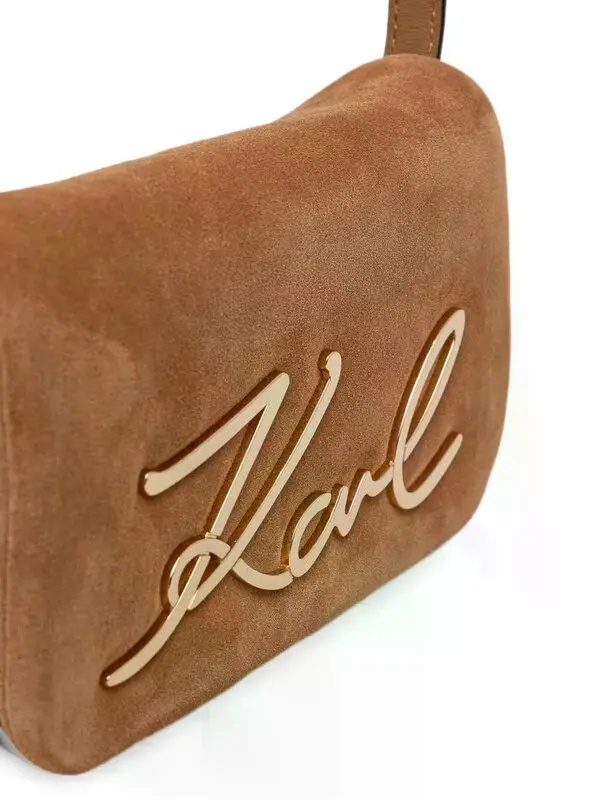 Karl Lagerfeld Suede Shoulder Bag
