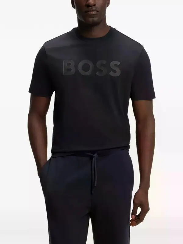 BOSS Cotton T-shirt With Tonal Logo