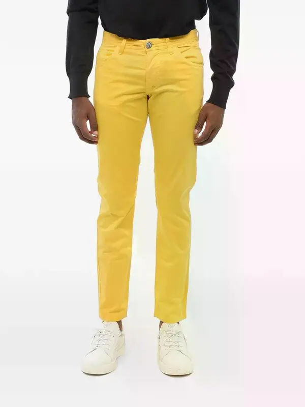 Corneliani Id Five-pocket Trousers - Yellow