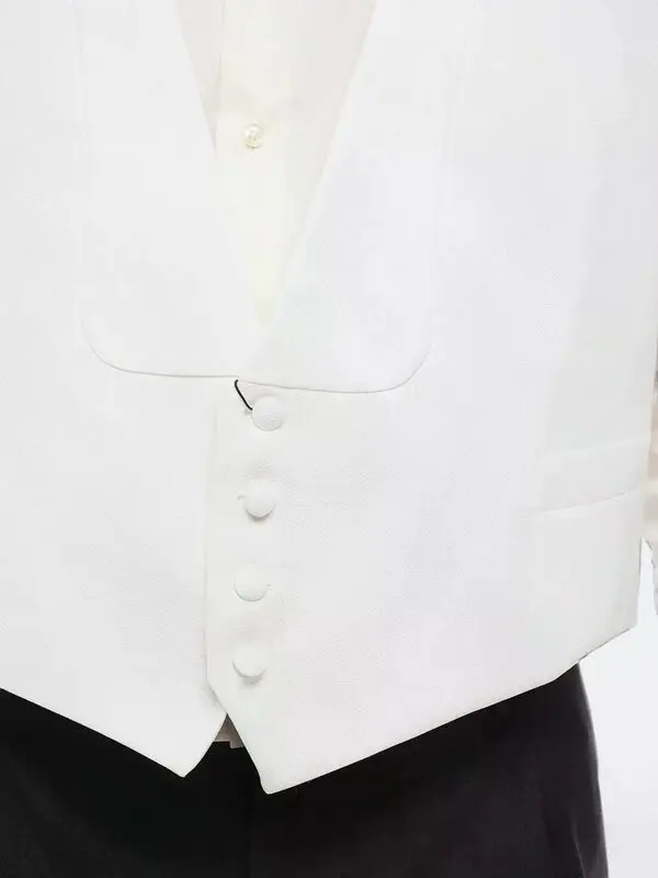 Corneliani Honeycomb Knit Ceremonial Waistcoat