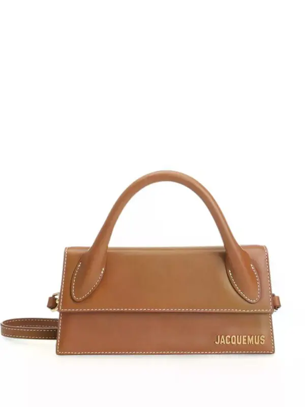 Jacquemus Le Chiquito Long Leather Tote Bag - Brown