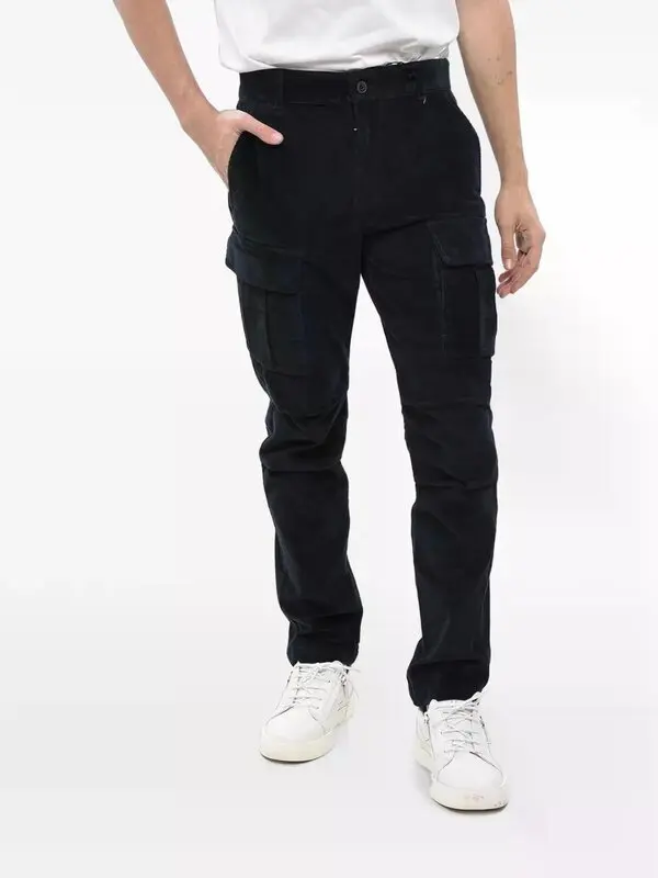 DIESEL® Ribbed Velour Cargo Pants - Blue
