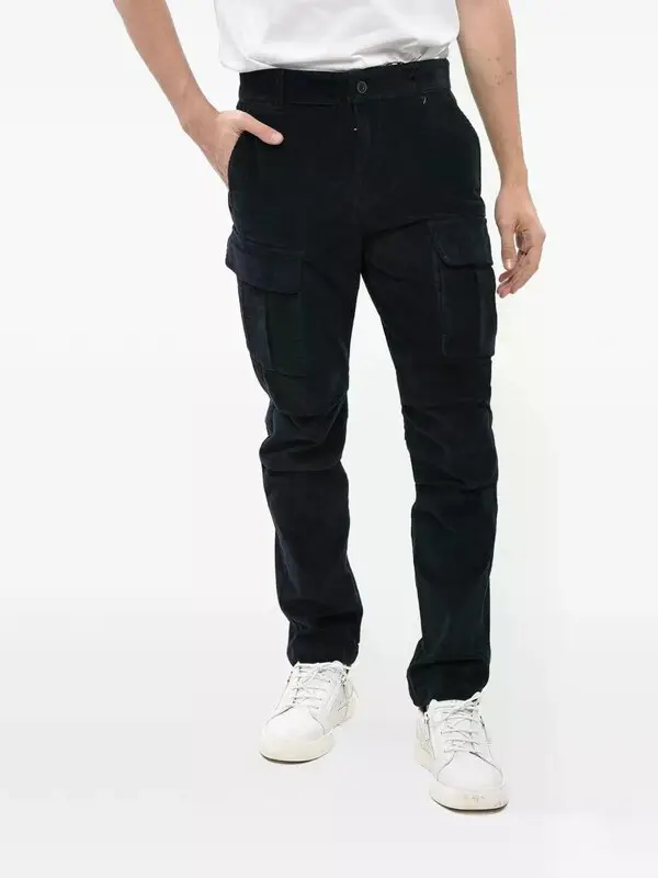 DIESEL® Ribbed Velour Cargo Pants - Blue