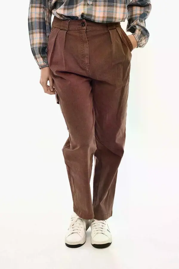 Woolrich Double-pleat Cargo-pockets Jeans - Brown