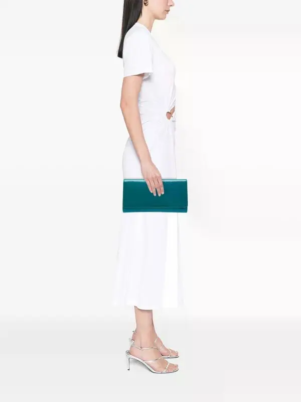 Gucci 2016-2026 Microguccissima Patent Broadway Clutch Bag - Blue
