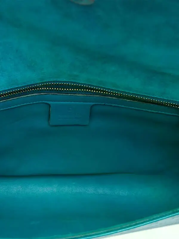 Gucci Patent Leather Clutch Bag - Blue