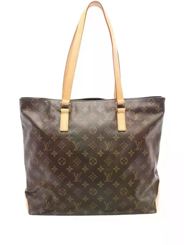 LOUIS VUITTON Monogram Canvas Cabas Mezzo Tote Bag - Brown