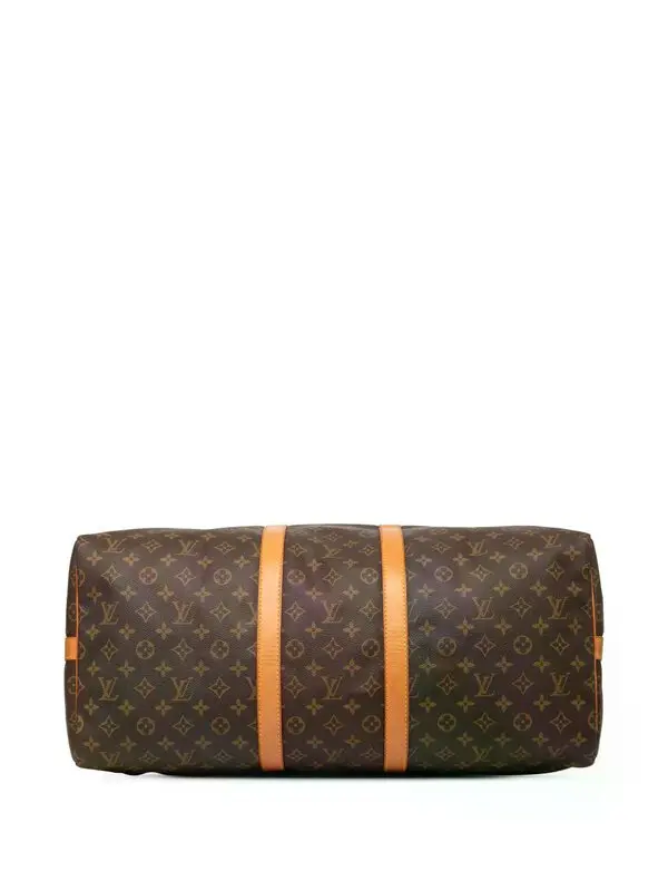 LOUIS VUITTON Keepall Bandouliere 55 Travel Bag - Brown