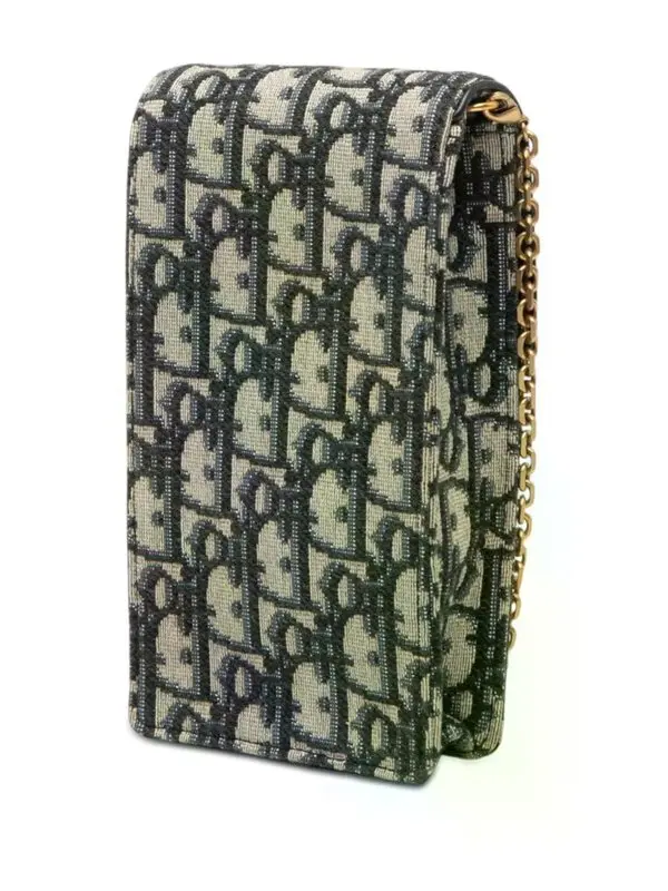Dior Oblique Canvas Vertical Pouch Crossbody Bag