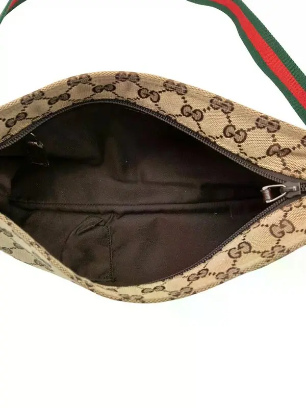 Gucci Gg Canvas Web Crossbody Bag