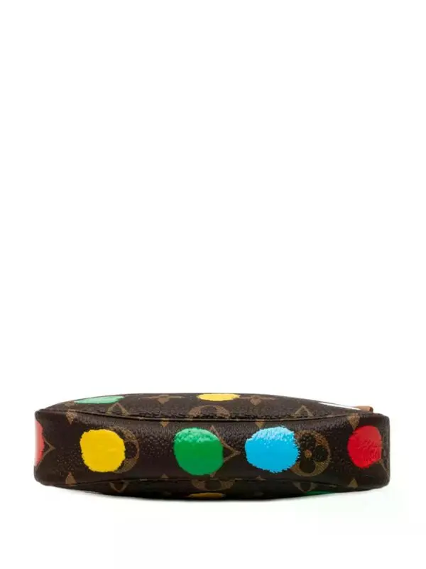 LOUIS VUITTON Yayoi Kusama Painted Dots Mini Pochette Accessoires Handbag