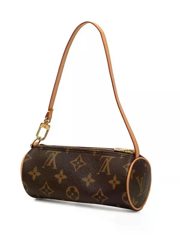 LOUIS VUITTON 1990-2010 Monogram Papillon Pochette Handbag - Brown