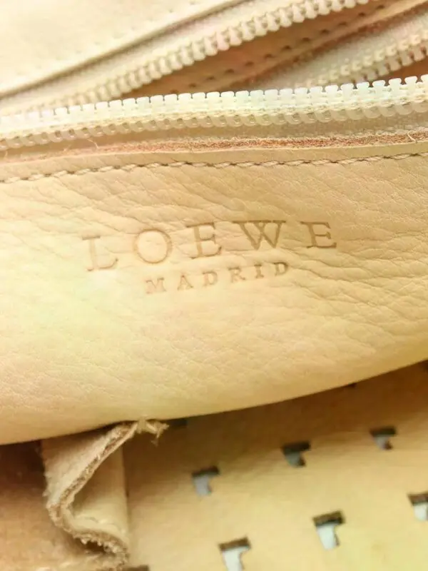 Loewe Perforated Suede Crossbody Bag
