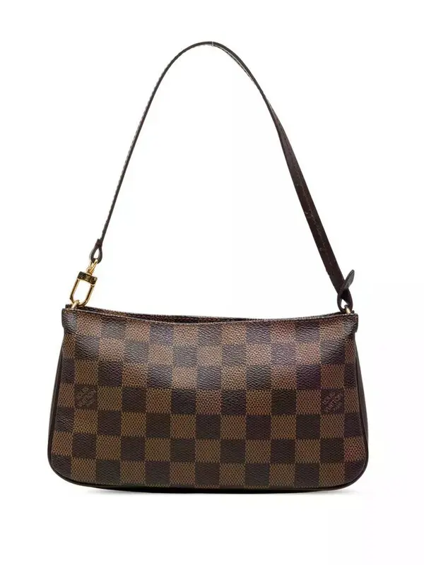 LOUIS VUITTON 2002 Damier Ebene Navona Shoulder Bag - Brown