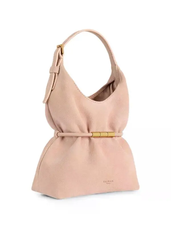 Balmain Sphynx Mini Bag In Suede