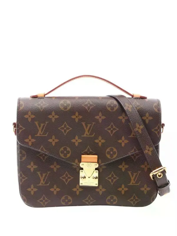 LOUIS VUITTON 2018 Monogram Pochette Metis Satchel - Brown