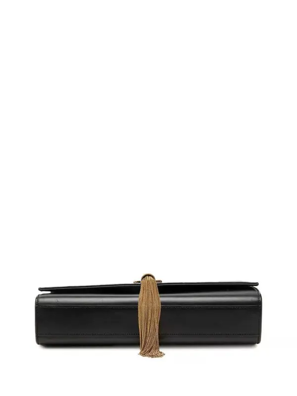 Saint Laurent Smooth Calfskin Monogram Kate Tassel Crossbody Bag - Black