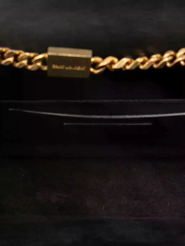 Saint Laurent Smooth Calfskin Monogram Kate Tassel Crossbody Bag - Black