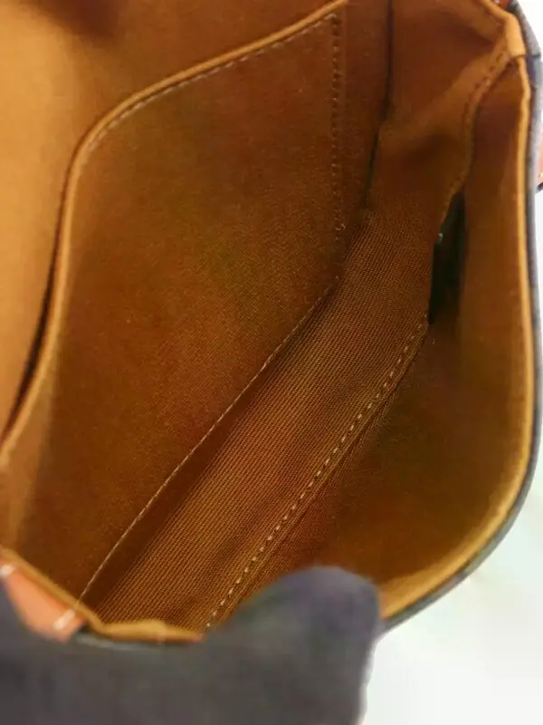 Celine Mini Triomphe Coated Canvas Besace Crossbody Bag