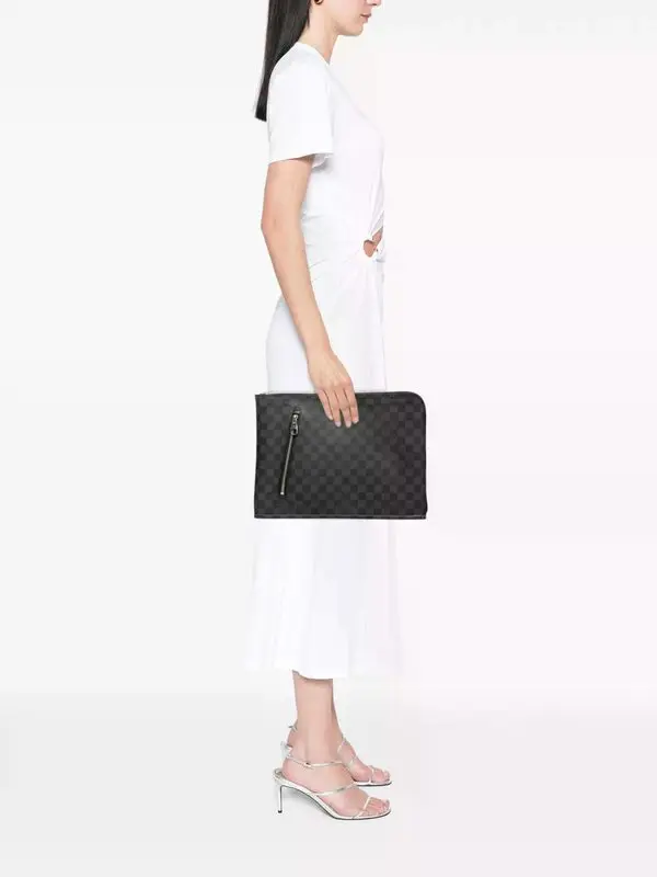 LOUIS VUITTON Damier Graphite Pochette Documents Portfolio Clutch Bag