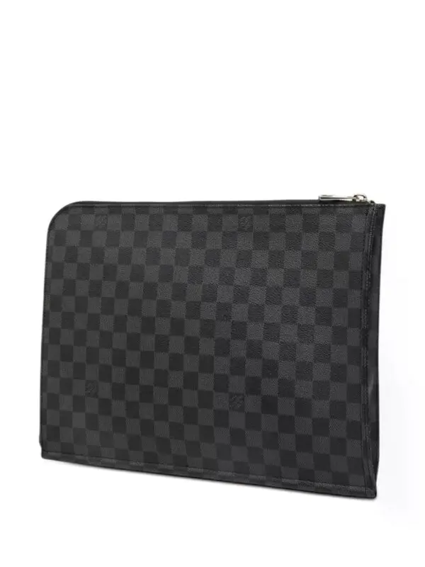 LOUIS VUITTON Damier Graphite Pochette Documents Portfolio Clutch Bag