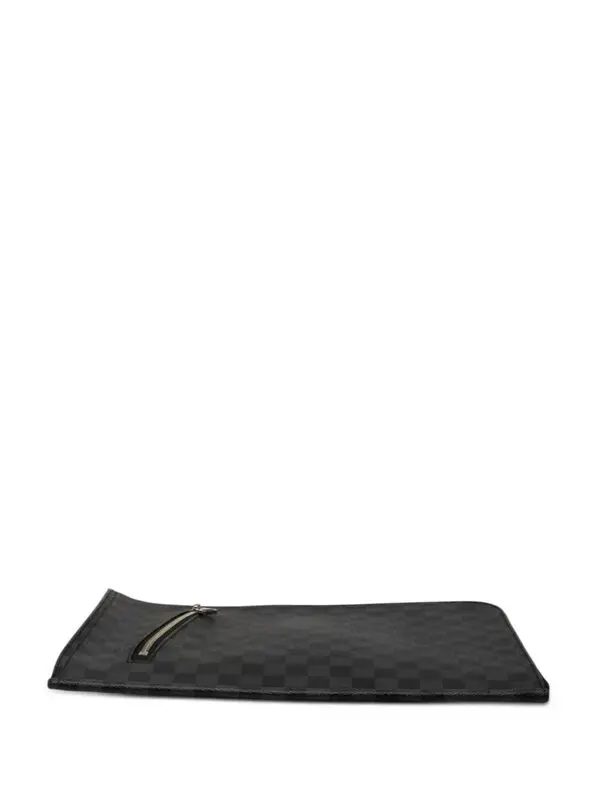 LOUIS VUITTON Damier Graphite Pochette Documents Portfolio Clutch Bag