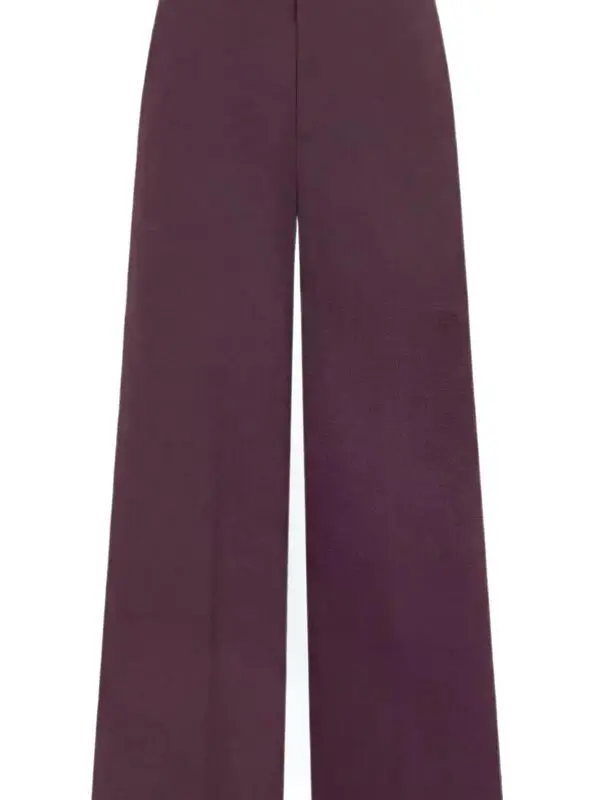 ROSSI Belt Loops Palazzo Pants - Purple