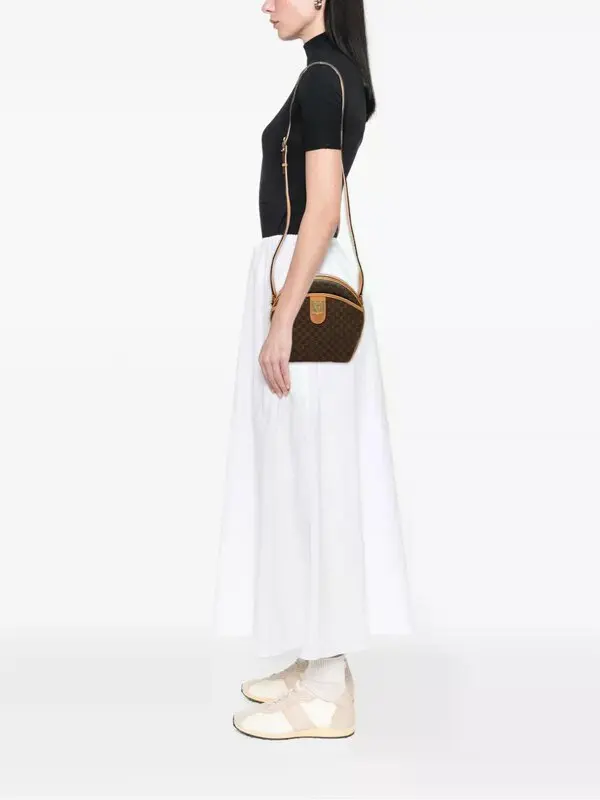 Celine Macadam Coated Canvas Crossbody Bag