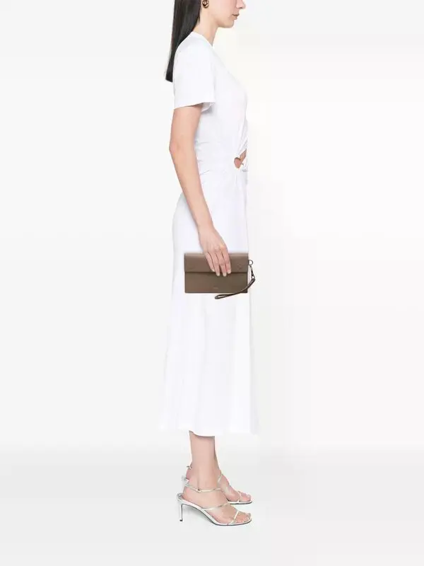 Celine 2014 Grained Calfskin Multifunction Clutch Bag - Brown