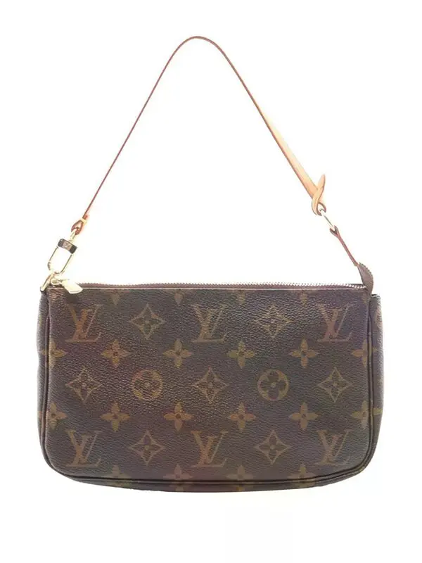 LOUIS VUITTON 2009 Monogram Pochette Accessoires Shoulder Bag - Brown