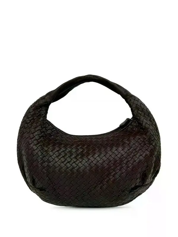 Bottega Veneta 2012-2026 Medium Nappa Intrecciato Belly Hobo Bag - Brown