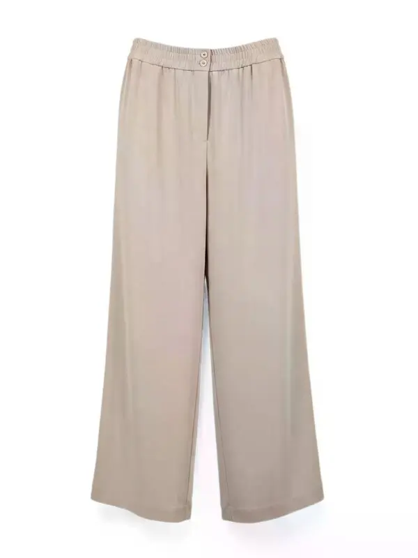 Black Label Wide-leg Trousers - Neutrals