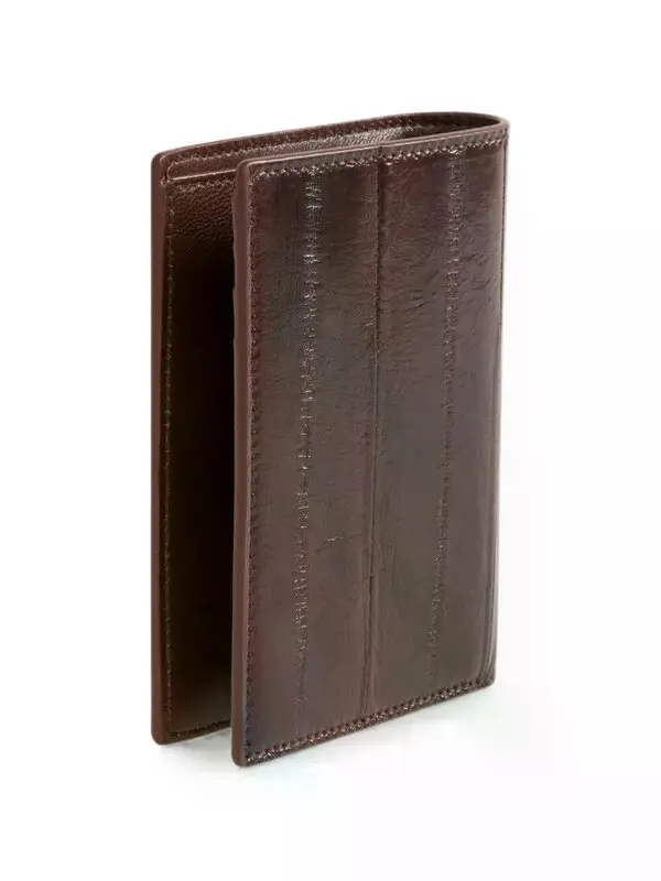 Saint Laurent Logo-plaque Bi-fold Wallet - Brown