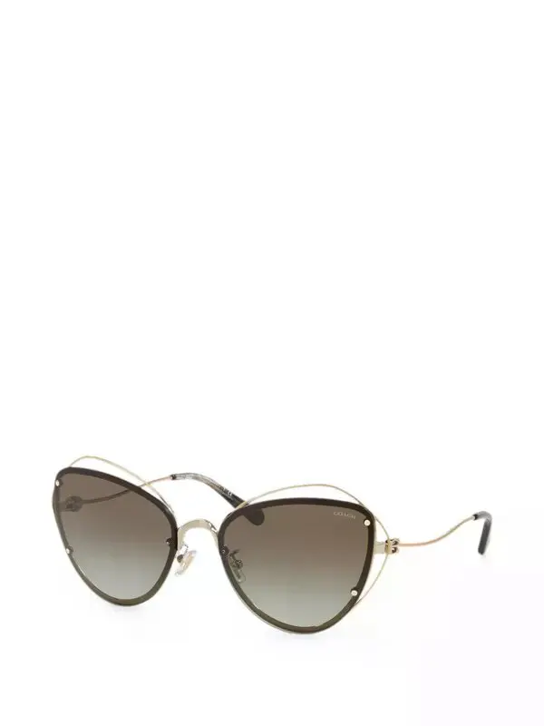 COACH Gradient-lens Cat-eye Sunglasses - Gold